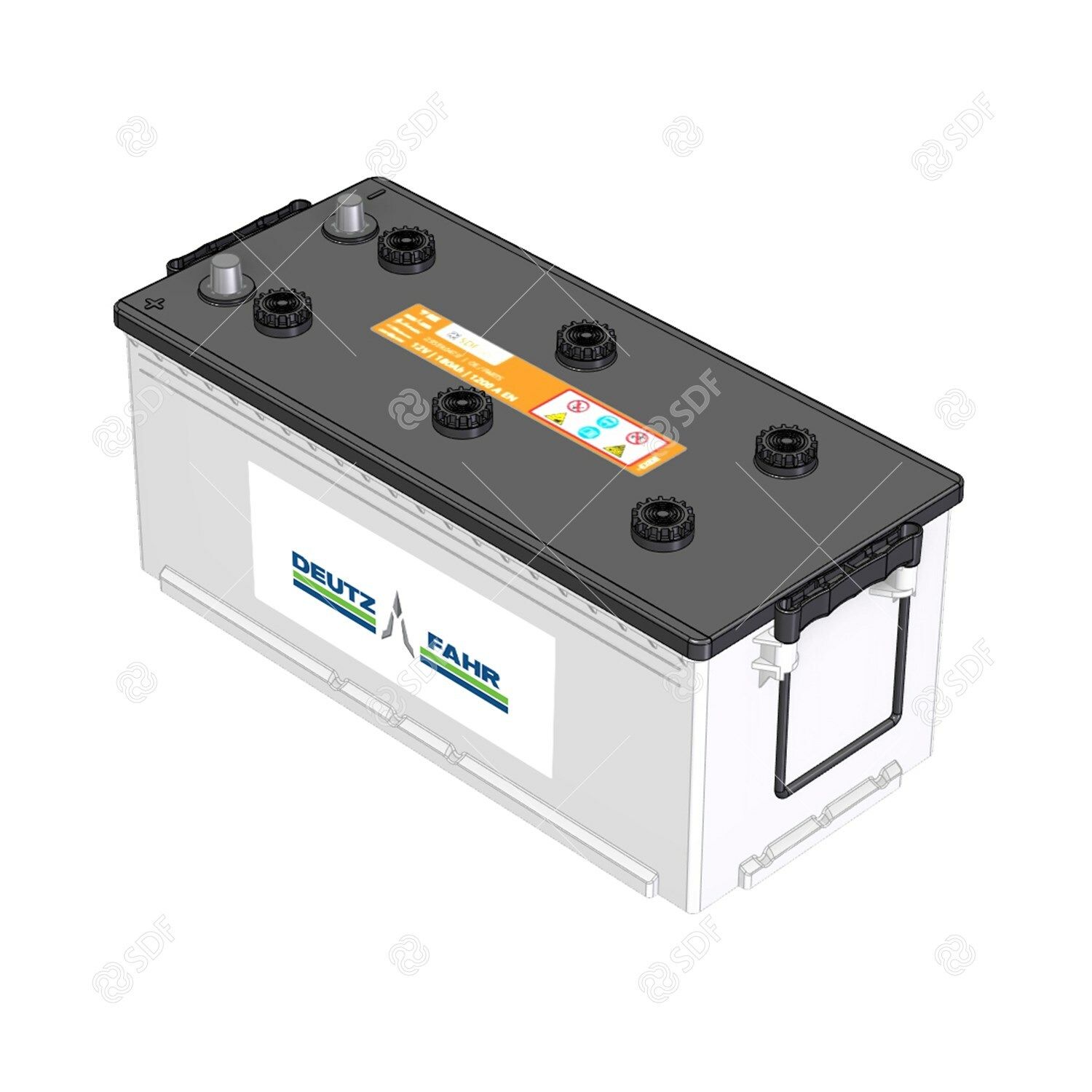 Vente BATTERIA 12V 180Ah 800A Deutz-Fahr 2.9559.047.0-DF | Place des pros